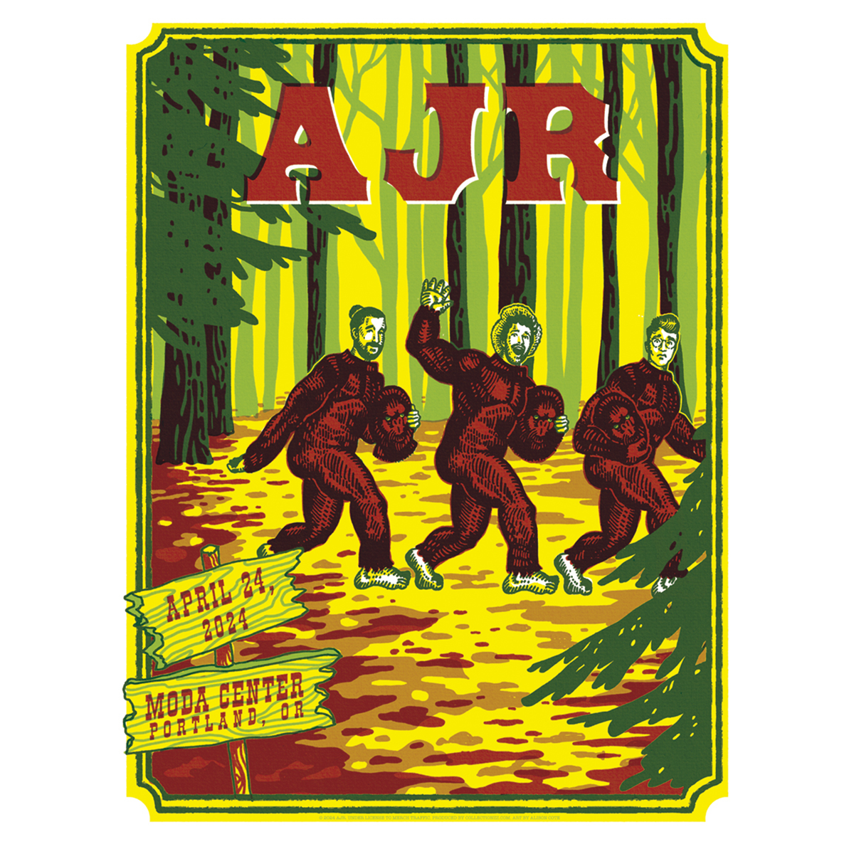 Portland April 24 2024 Tour Poster - Limited Edition – AJR Store