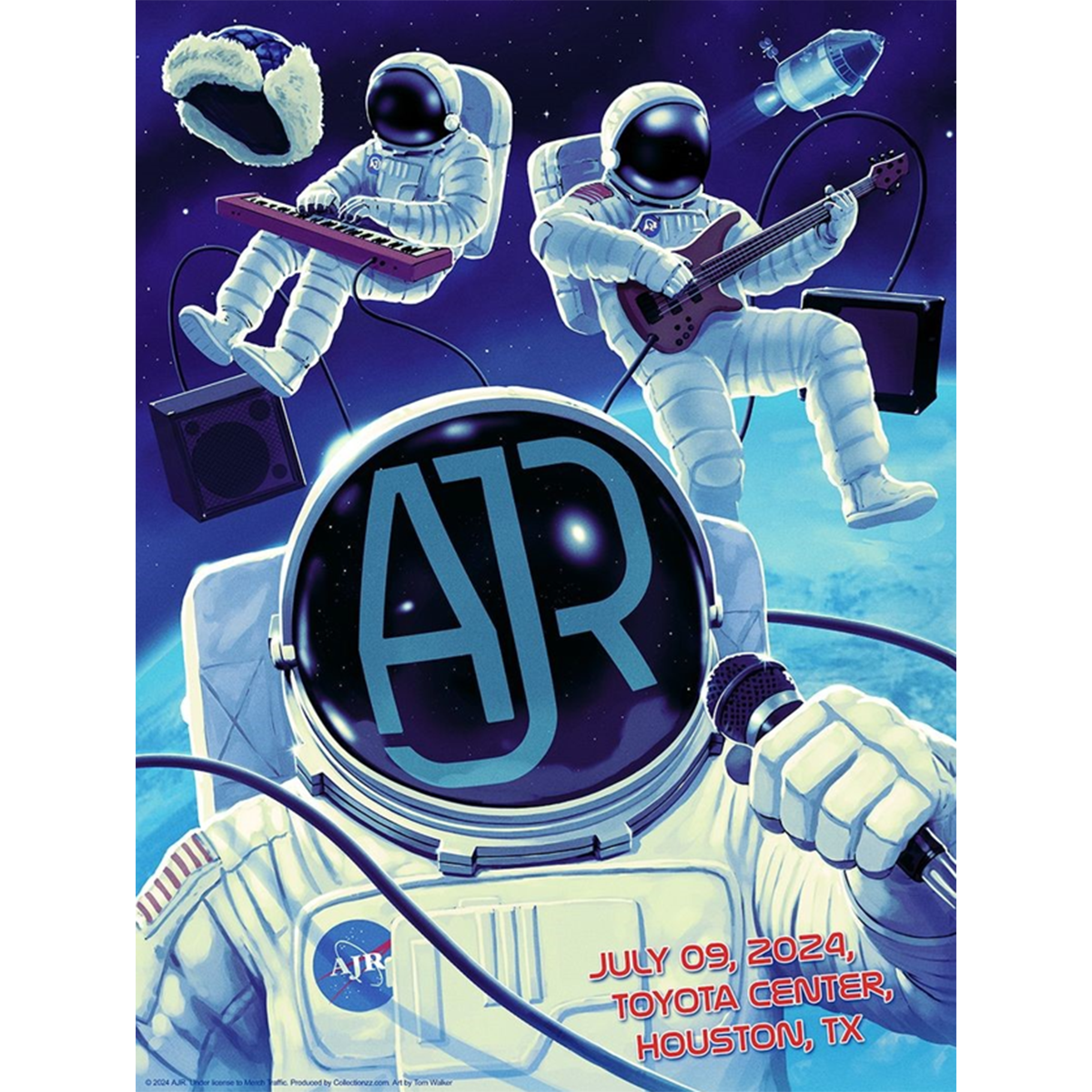 Houston July 9 2024 Tour Poster - Limited Edition – AJR Store