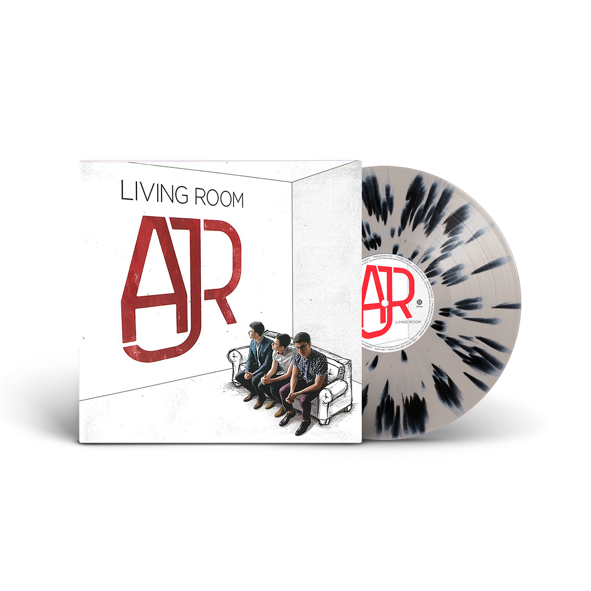 Living Room Vinyl - Bone w/ Black Splatter – AJR Store